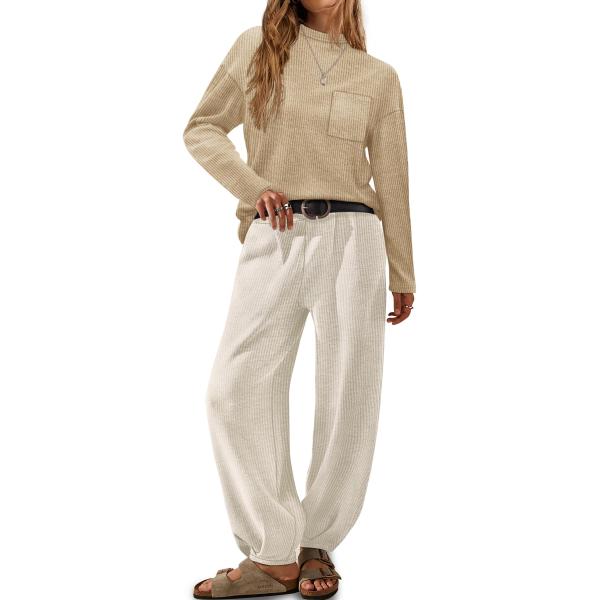 商品名:  Aloodor Club Outfits Loose Fitting Sweatsuits Track Suits for Women Set Khaki White Mブランド: Aloodor商品サイズ: Medium高さ:...