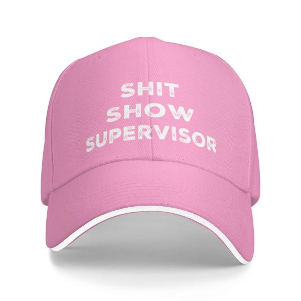 商品名:  LOLPARK Shit Show Supervisor Hat Women Baseball Hat with Design Hats Pinkブランド: LOLPARK商品サイズ: One Size高さ: 2.3114cm横...