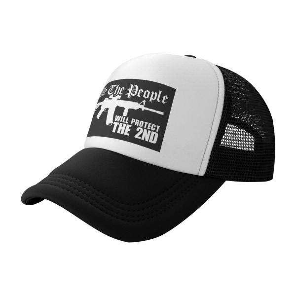 商品名:  We The People Ar15 Will Protect The 2nd Amendment Trucker Hat - Mesh Baseball Snapback Cap for Men Or Women Outdoo...