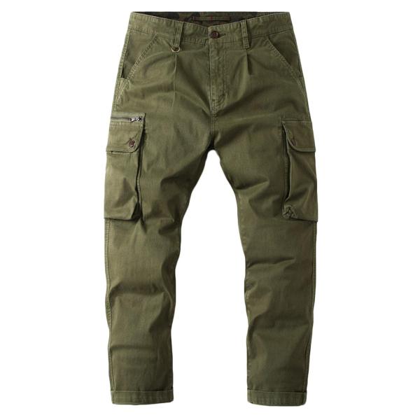 商品名:  Wide Legged Pants Men's Hiking Pants Stylish Casual Solid Multi Pockets Cargo Pants Regular Big and Tall Outdoor F...