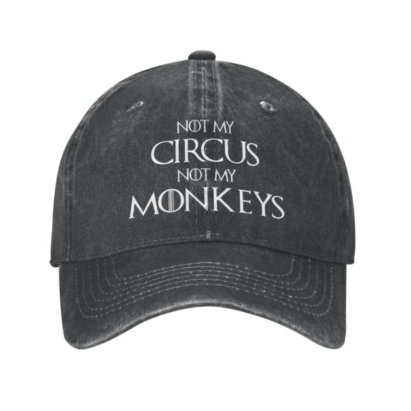 商品名:  Not My Circus, Not My Monkeys Hat for Women Baseball Cap Trendy Hats Blackブランド: Philysonic商品サイズ: One Size高さ: 2.311...