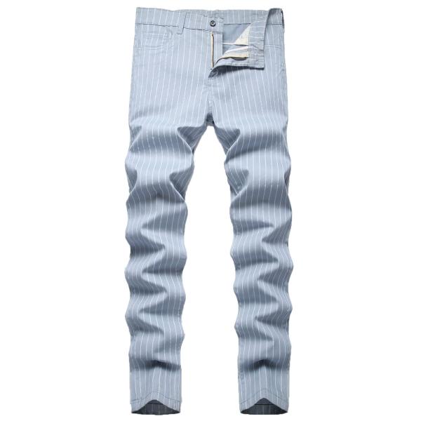 商品名:  Orders Placed by Me Cargo Sweatpants for Men Work Jeans for Men 2023 Slim Fit Striped Plaid Cotton Linen Denim Str...