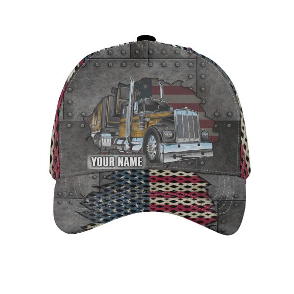 商品名:  Suseaz Personalized Trucker Cap for Men, Trucker Hat Baseball Cap Trucker Lovers, USA Eagles &amp; Flag, Trucking ...