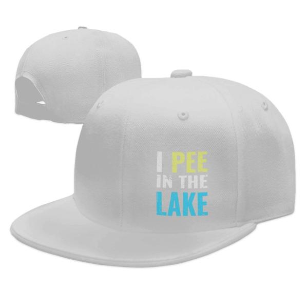 商品名:  Nevfugo I Pee in The Lake Hat Flat Brim Trucker Hats for Men Women Hip Hop Baseball Cap Adjustable White Funny Cap...