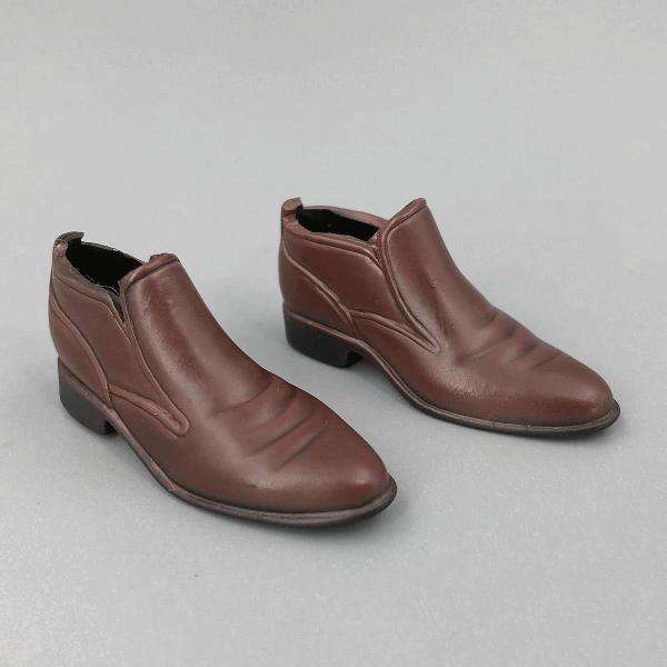 商品名: 1/6スケール ソルジャーモデル トレンディ ミッドトップ PUレザー シューズ 2 中空モデル (ブラウン) 1/6 Scale Soldier Model Trendy mid-top PU Leather Shoes 2 H...