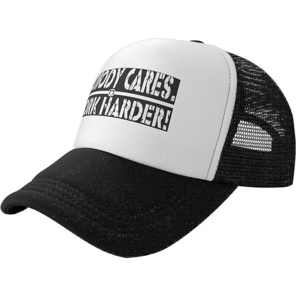 商品名:  Nobody Cares Work Harder Trucker Hat Baseball Cap Women Men Hat Dad Hat Golf Cowboy Hat Sun Hats Blackブランド: Generi...