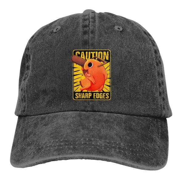 商品名:  Chainsaw Anime Man Hat Cap Novelty Graphic Washed Vintage Denim Trucker Hat Men Women Cool Adjustable Casquette Bl...