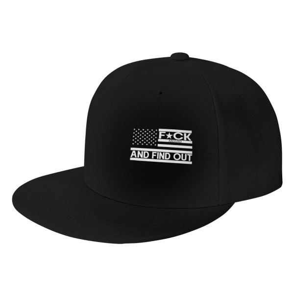 商品名:  YvoneDBrownn Fuck Around an Find Out Flat Brim Sun Hat Baseball Cap for Men and Women Blackブランド: YvoneDBrownn商品サイズ...
