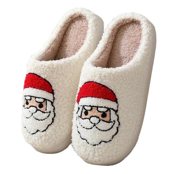 商品名:  FSwinder Cute Cartoon Christmas Santa Claus Slippers for Men and Women, Warm Plush Indoor Slipper Shoes (Santa Cla...