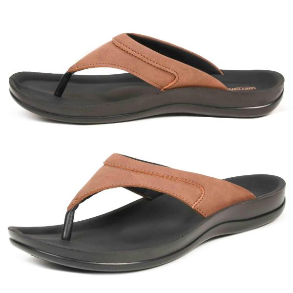 商品名: AEROTHOTIC Terrene Toe Post Platform Sandals For Women (8, Terrene Brown, numeric_8) AEROTHOTIC Terrene Toe Post Pl...