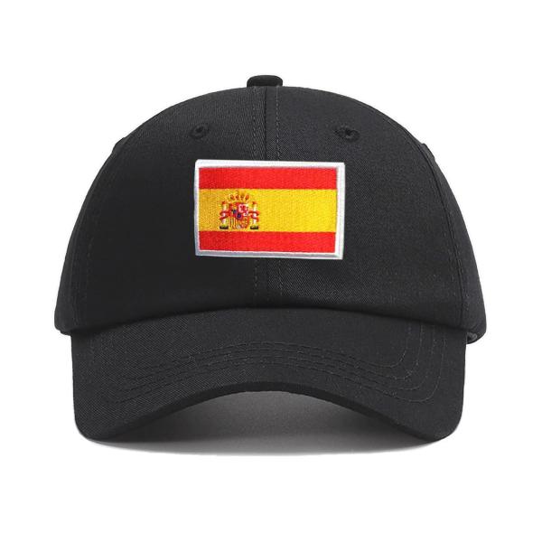 商品名:  Embroidered Spain Flag Patch Baseball Cap Spain Hats for Men Women Spanish Dad Hat Gifts - Blackブランド: Generic商品サイズ...