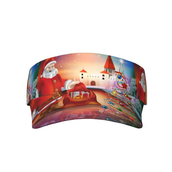 商品名:  Cute Funny Christmas Black Red Plaid Sun Visors Hat for Women Men Xmas Snowflake Visor Hats Adjustable Hatsブランド: G...