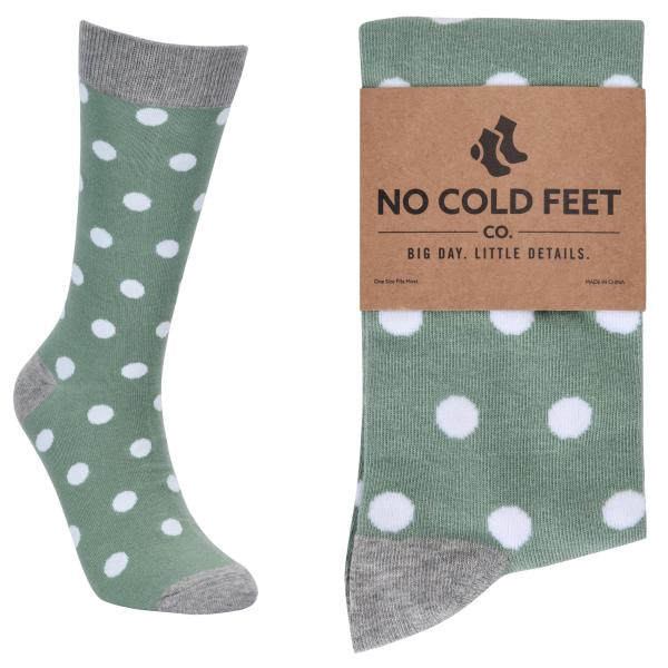 商品名:  No Cold Feet Fun Colorful Novelty Socks for Men for Dress Casual Formal Groomsmen Wedding, Sage Green Socks with P...