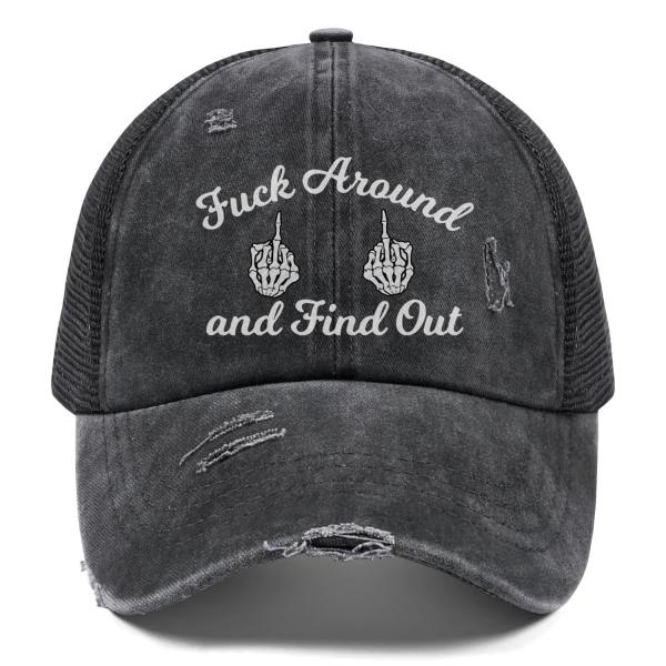 商品名:  Supload Fuck Around and Find Out Hat Fuck Around and Find Out Cap Black Mesh Baseball Cap Trucker Hatブランド: Supload...