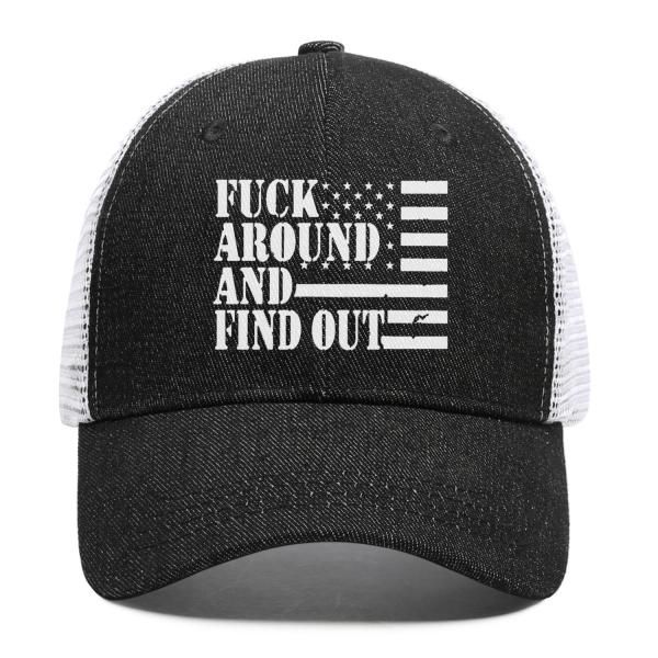 商品名:  Supload Fuck Around and Find Out Hat Fuck Around and Find Out Cap Black Mesh Baseball Cap Golf Hat Funnyブランド: Supl...