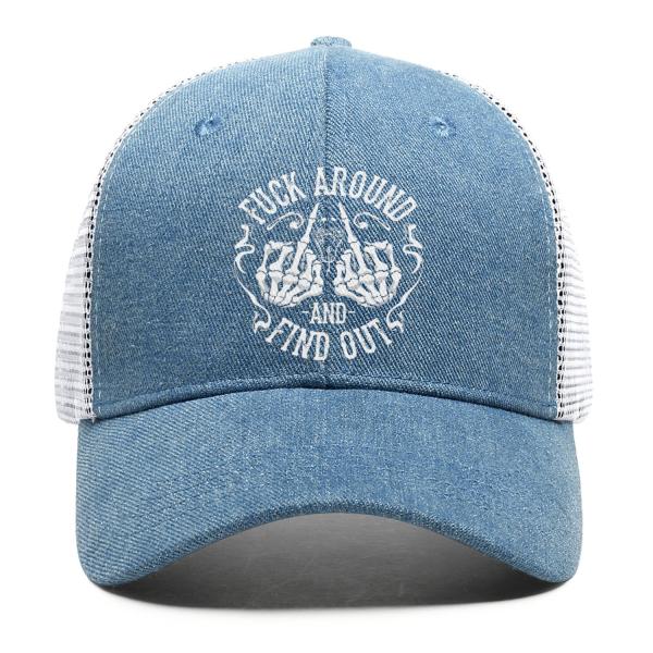 商品名:  Supload Fuck Around and Find Out Hat Fuck Around and Find Out Cap Blue Mesh Baseball Cap Trucker Hat Funnyブランド: Su...