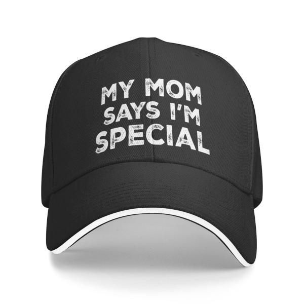 商品名:  My Mom Says I'm Special Hat for Men Baseball Hats Vintage Hats Blackブランド: galagro商品サイズ: One Size商品番号: 色: Black素材: ...