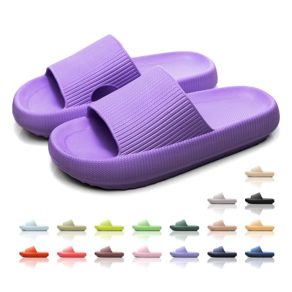 商品名:  House Slippers For Women &amp; Men - Cloud Slippers Non Slip Pillow Shower Slides Open Toe Comfy Quick Drying Bath...