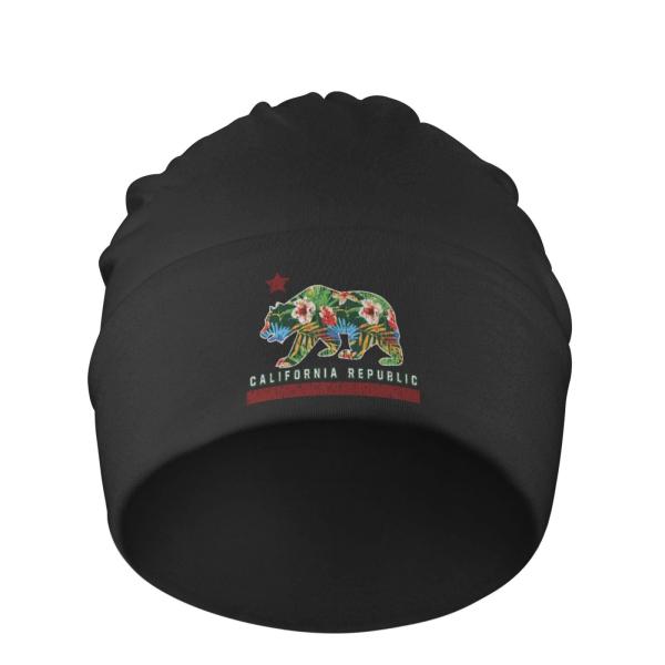 商品名:  California Republic California Bear I Love Califor Black Slouchy Beanie Hats Chemo Caps for Women and Men Hedging ...