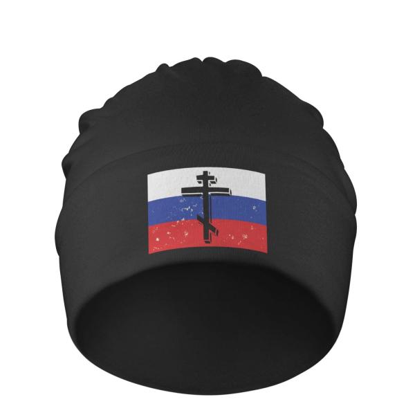 商品名:  Russian-Flag Orthodox Flag Cross Gifts Black Women Men Soft Slouchy Beanie Hat Stretch Scarf Head Wrap Cap Hedging...