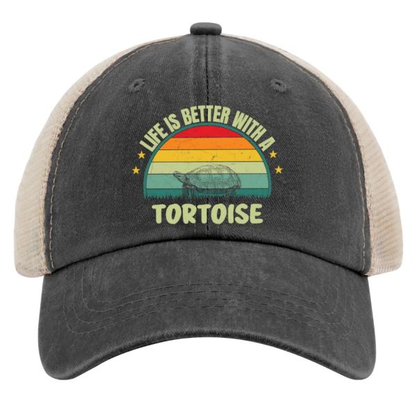 商品名:  Lifes is Better with a Tortoise hat Hats for Men Fashion AllBlack Black hat Women Gifts for Him Hiking Hatブランド: Ge...