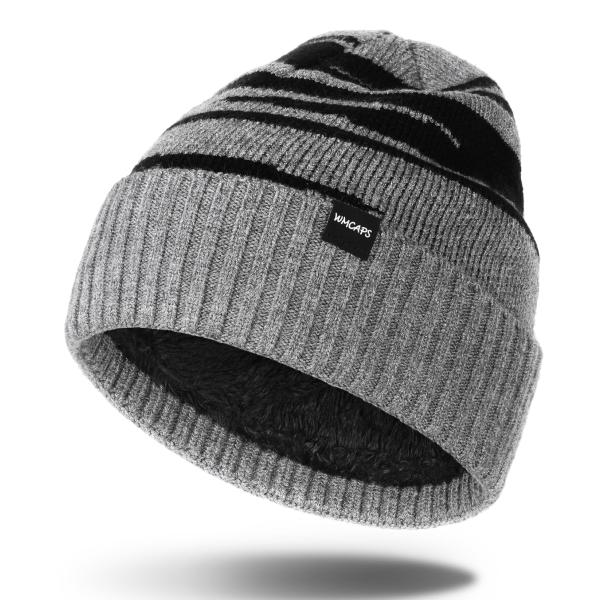 商品名:  Wmcaps Beanie Hats for Men Women, Winter Fleece Lined kint Warm Skull Stocking Cap (Grey)ブランド: Wmcaps商品サイズ: One Si...