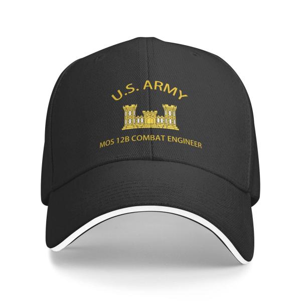 商品名:  Us Army Mos 12b Combat Engineer Veteran Baseball Golf Cap Casquette Outdoor Trucker Hats Adjustable Customブランド: Sw...