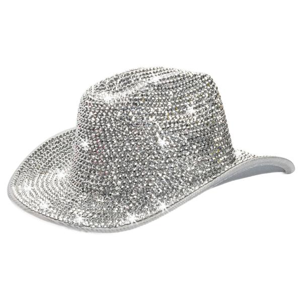 商品名:  Silver Rhinestone Western Cowboy Hat for Womens - Glitter Cowgirl Hat for Disco Parties and Costumesブランド: CXQRR商品サ...