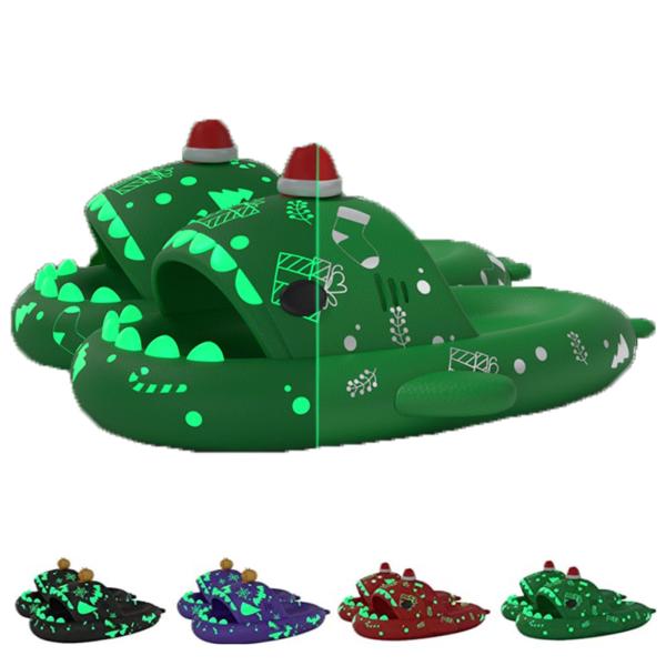 商品名:  LELEBEAR Halloween Shark Slippers Halloween Shark Slides Christmas Spooky Shark Slides Glow in the Dark (Christmas...
