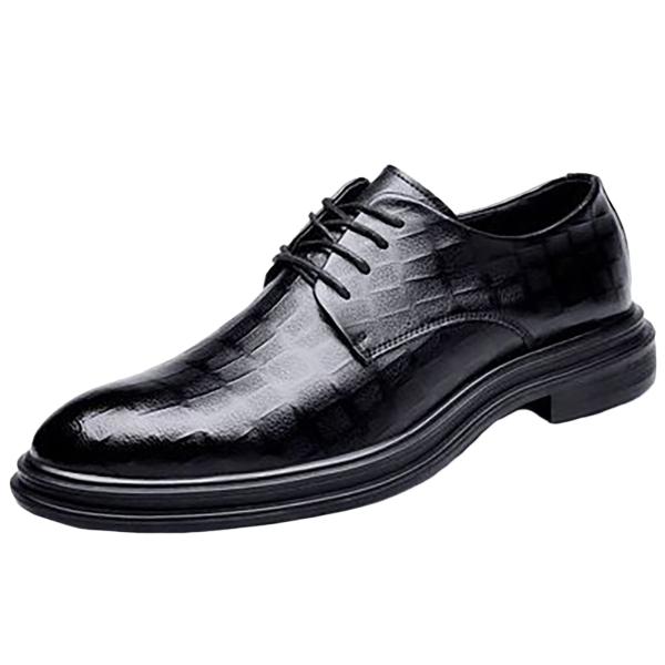 商品名:  White Shoes Men Casual Men's Elevated Business Attire Casual Shoes British Pointed Solid Leather Shoes Dress Shoes...