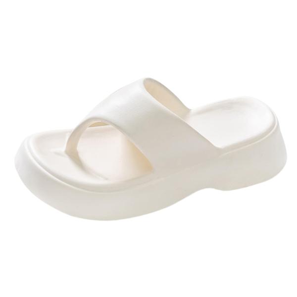 商品名:  Summer New Thick Soled Women Flip Flops Non Slip Beach Slippers Womens Flip Flop House Slippers (White, 6)ブランド: Co...