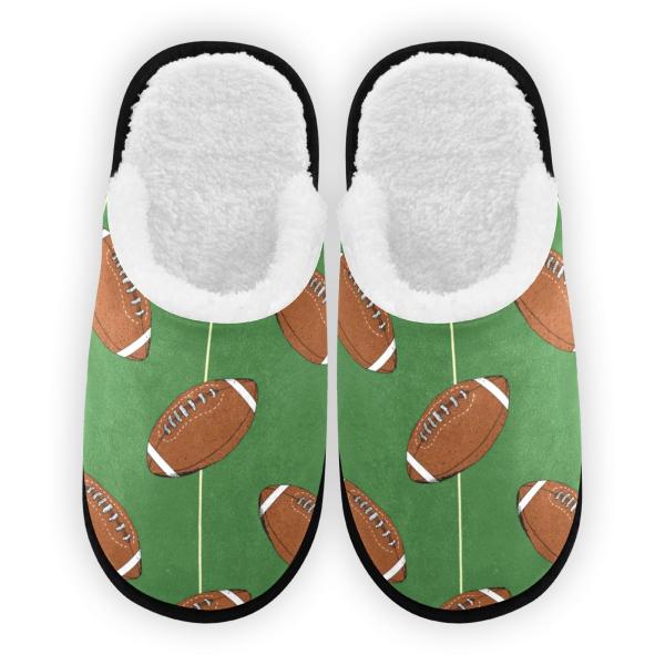 商品名:  Glaphy Football Ball Sports Slippers Memory Foam Non-Slip Indoor House Slippers Bedroom Hotel Travel Home Shoes fo...