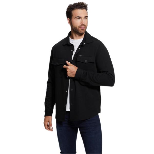 商品名:  GUESS Men's Long Sleeve James Textured Knit Shirt, Jet Blackブランド: GUESS商品サイズ: Small高さ: 34.5cm横幅: 29.4cm奥行: 10.8cm重...