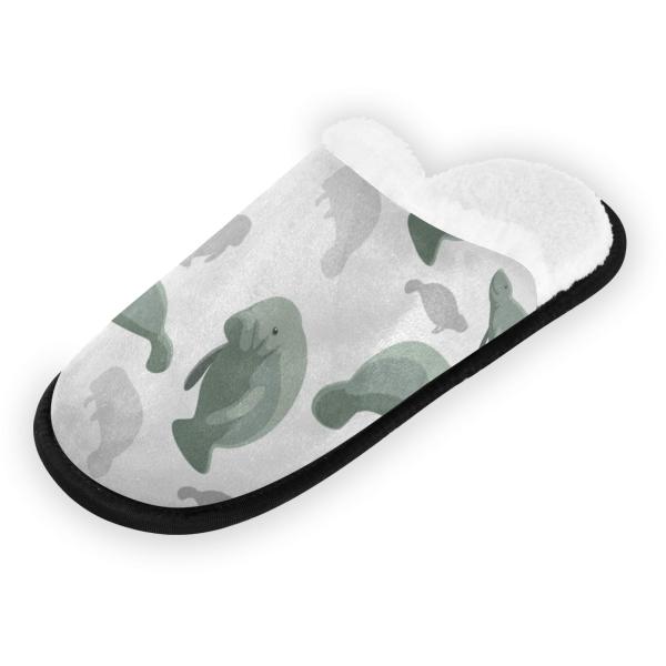 商品名:  Glaphy Manatee Cartoon Slippers Memory Foam Non-Slip Indoor House Slippers Bedroom Hotel Home Shoes for Women, 5-8...