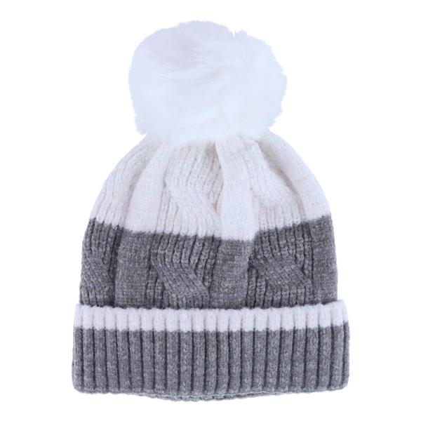 商品名:  Love of Fashion Women's Lurex Two-Tone Winter Beanie Hat with Pom, Whiteブランド: Love of Fashion商品サイズ: One Size高さ: 3....