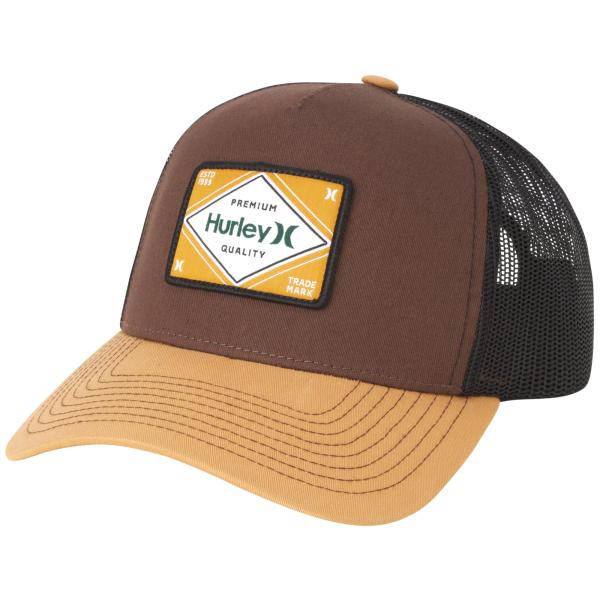 商品名:  Hurley Men's Caps - Fairway Trucker Mesh Baseball Cap - Snap Back Hats for Men, Brown/Blackブランド: Hurley商品サイズ: One ...