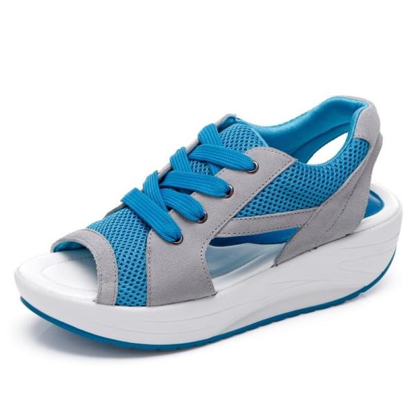 商品名:  Women's Sandals Outdoor Sneakers Comfy, Strappy Thick Sole Breathable Casual Wedges, Open Toe Comfortable Walking ...