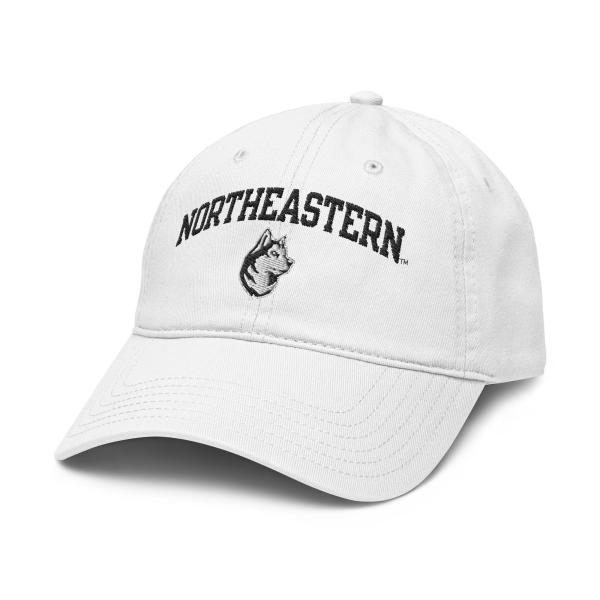 商品名:  Northeastern Huskies Arch Over Officially Licensed Adjustable Baseball Hatブランド: Elite Authentics商品サイズ: One Size高さ:...