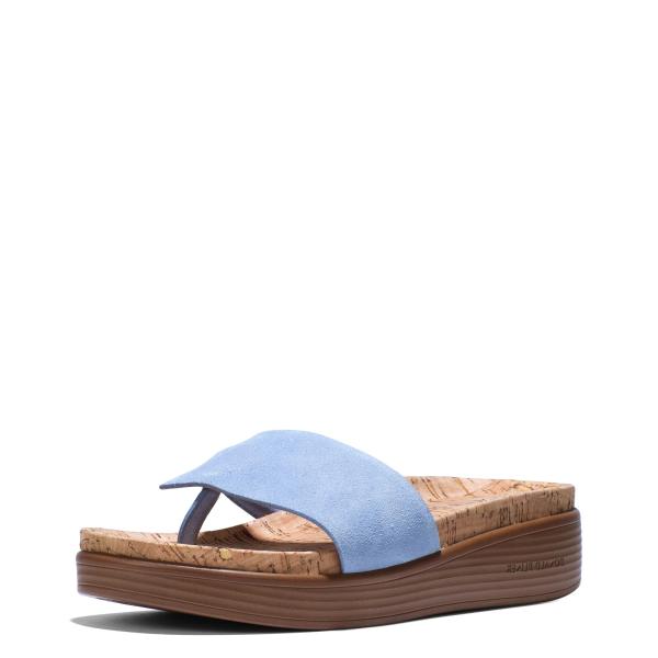 商品名: Donald Pliner レディース Fifi スエード スライドサンダル, デニム, 9.5 Donald Pliner FIFI Suede, Slide, Platform Shoes, Comfortable Sanda...