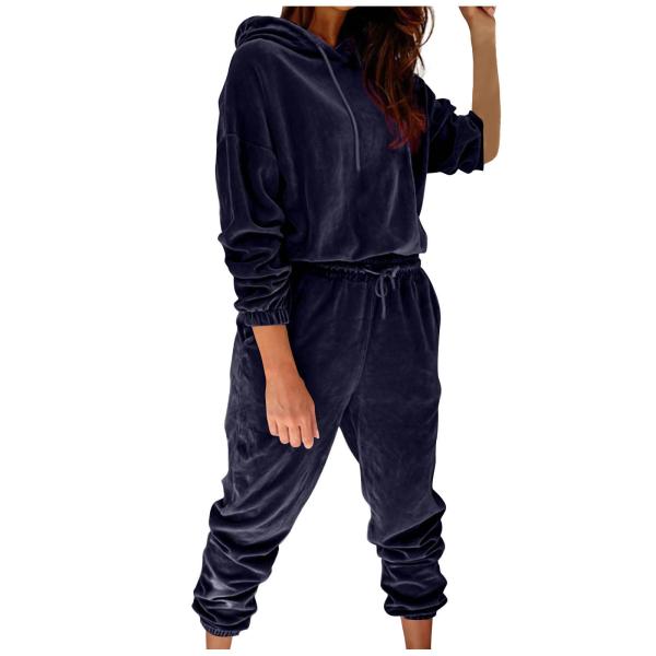 商品名:  Akklian Women's Velour Tracksuits Loungewear 2pc Set Hoodies Pullover Comfy Sweatpants Warm Velvet Joggers Going O...