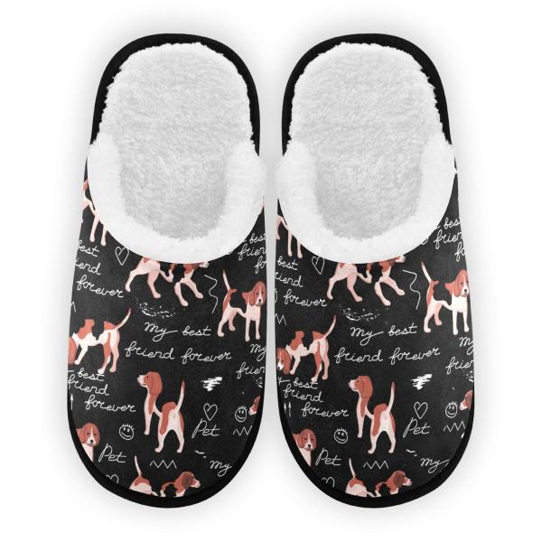 商品名:  Glaphy Beagle Dogs Animals Slippers Memory Foam Non-Slip Indoor Slippers Bedroom Hotel Travel Home Shoes for Men, ...