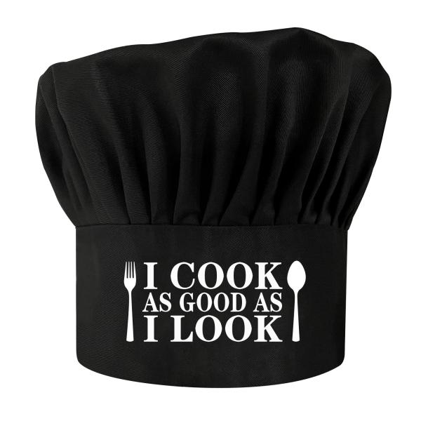 商品名:  I Cook As Good As I Look,Funny Chef Hat,Adjustable Kitchen Cooking Hat for Men &amp; Women,Chef Gift,Cooking Grill...