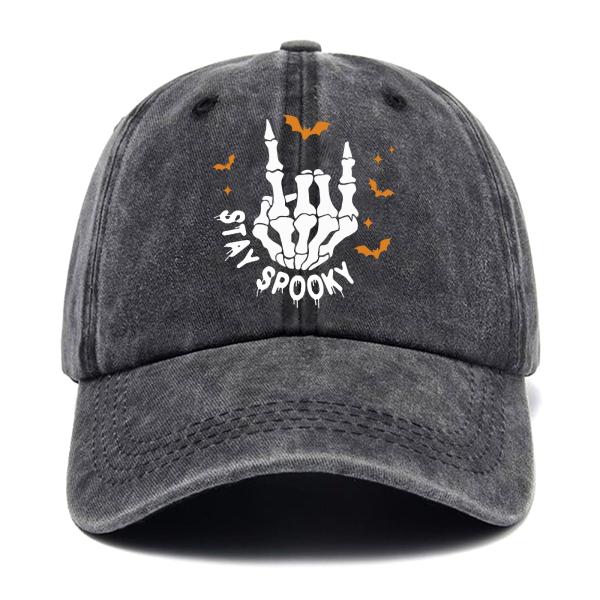 商品名:  Stay Spooky,Funny Baseball Cap,Funny Hats,Skeleton Hand Hat,Halloween Baseball Cap,Adjustable Cotton Baseball Cap ...