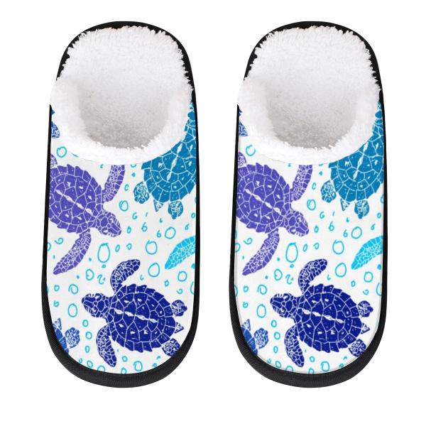 商品名:  Aglebo Watercolor Sea Turtles Winter Spa Slippers for Women Men House Slippers Soft Memory Foam Slippers Non-Slip ...