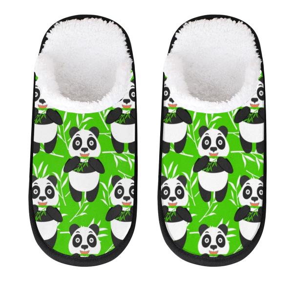 商品名:  Aglebo Lively Panda Winter Spa Slippers for Women Men House Slippers Soft Memory Foam Slippers Non-Slip Indoor Out...