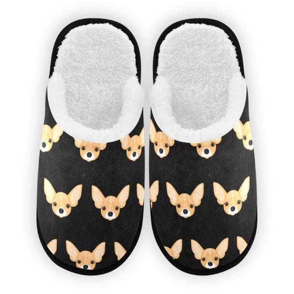 商品名:  Glaphy Chihuahua Dog House Slippers for Men, Memory Foam Non-Slip Indoor Slippers Bedroom Hotel Travel Home Shoes,...
