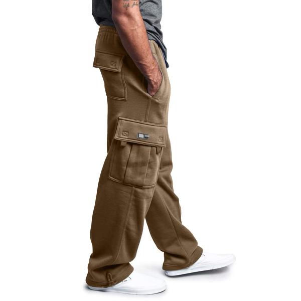 商品名:  Mens Baggy Cargo Sweatpants Mens Thick Sweatpants with Pockets Mens Sweatpants Straight Leg Sweatpants Men Big and...
