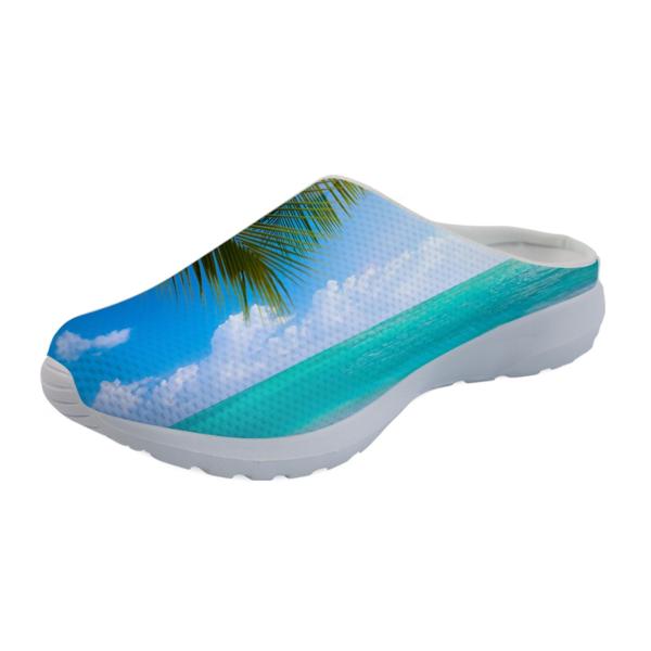 商品名:  GLENLCWE Hawaiian Starfish on Beach GGarden Clogs for Men Women Mesh Soft Comfortable Halloween Clog and Mules Arc...
