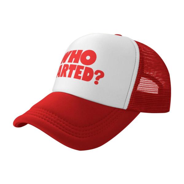 商品名:  YVNUM Who Farted Women's Baseball Hat Original Mesh Trucker Cap Adjustable Redブランド: YVNUM商品サイズ: One Size商品番号: 色: R...
