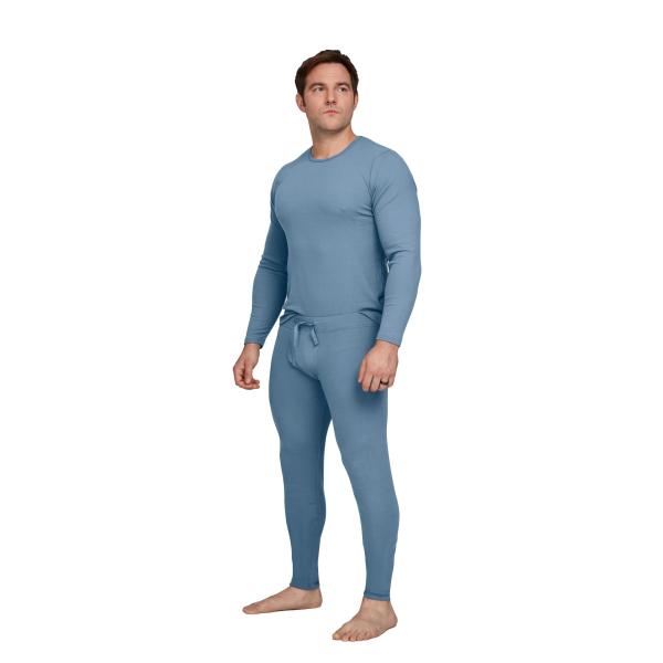 商品名:  Kickoff Long Johns Men's Thermal Underwear Pajamas, Mock Merino Wool, Lightweight Base Layer Set l Moisture-Wickin...